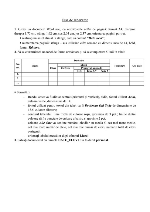 Fișe de laborator :: Scoala-tic